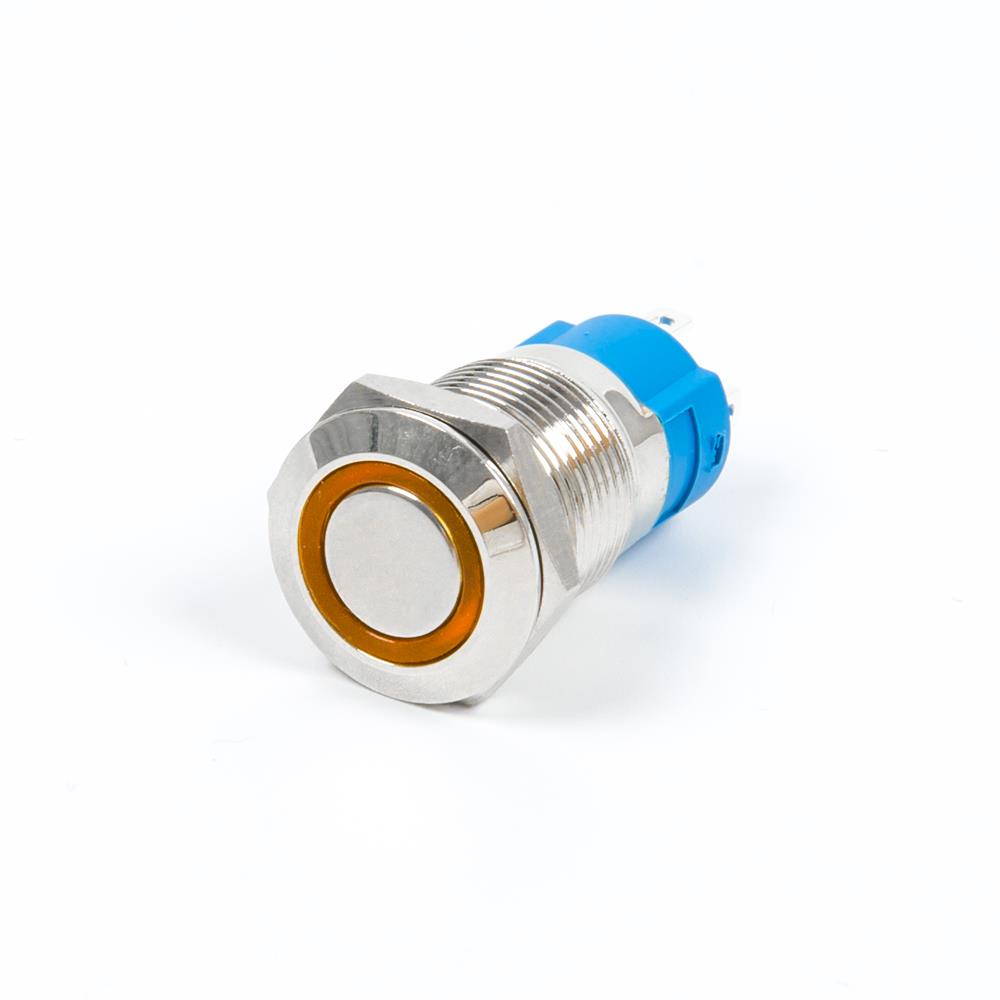 Su Geçirmez Self-Reset Metal Buton 12mm 12-24V