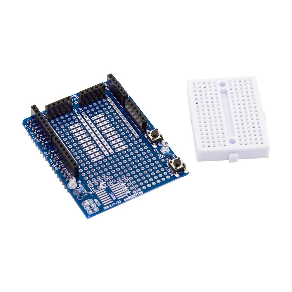 Arduino Uno R3 Proto Shield ve Mini Breadboard