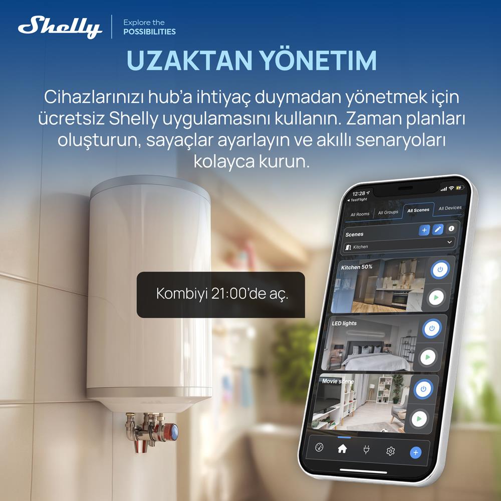 Shelly 1 Gen3 Akıllı Röle