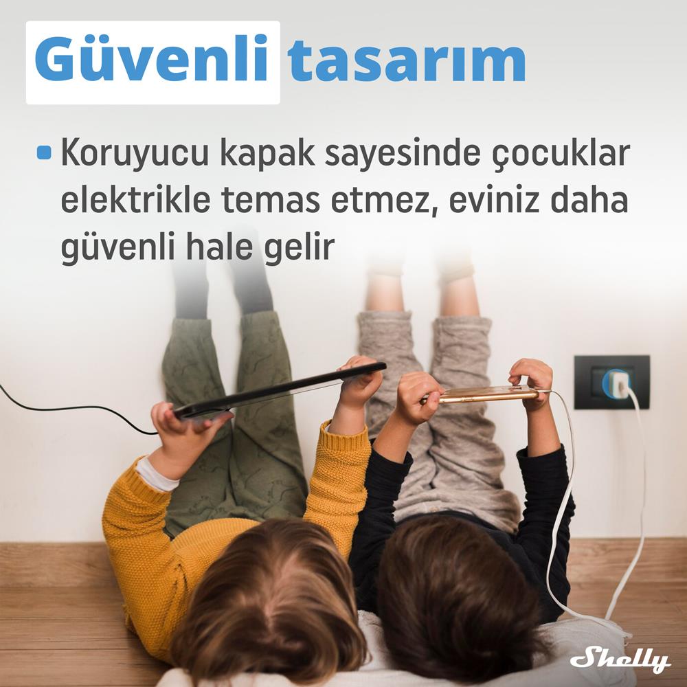 Shelly Plug S Gen3 Matter Destekli Akıllı Priz