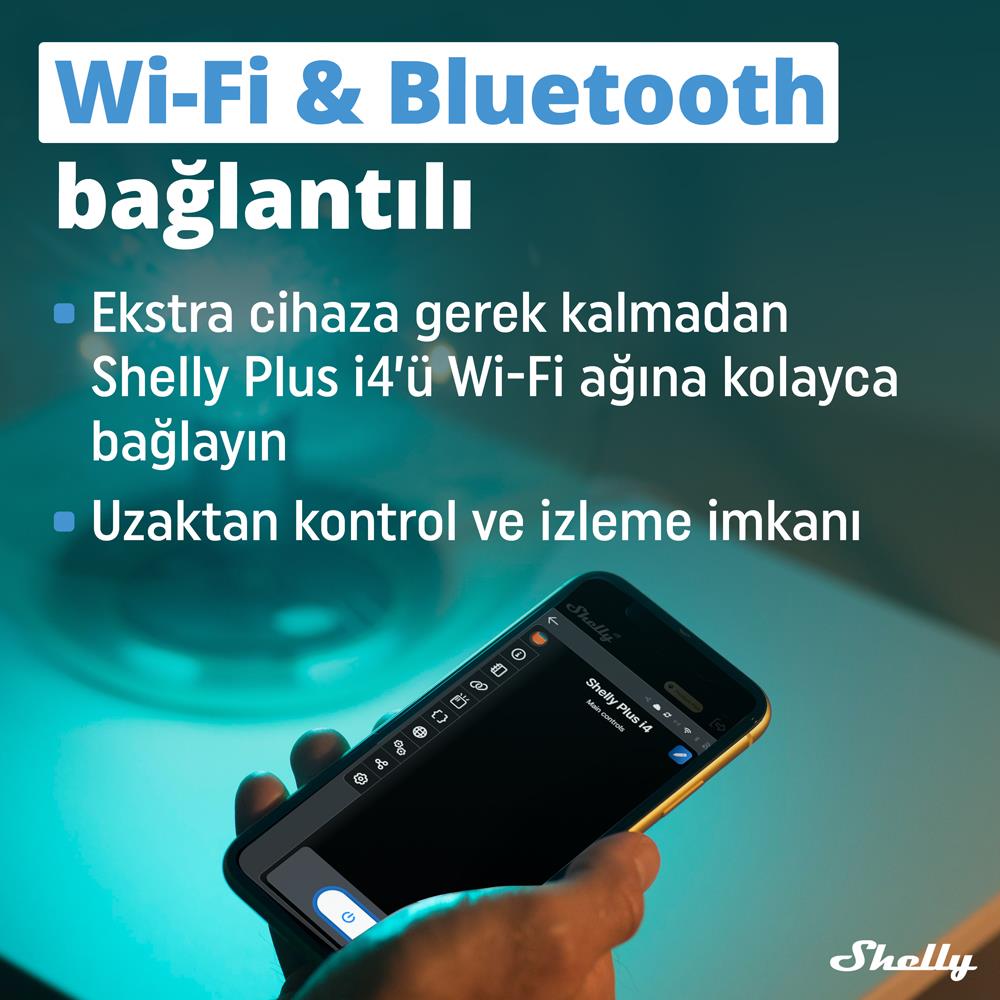 Shelly Plus i4 DC Dijital Giriş Rölesi