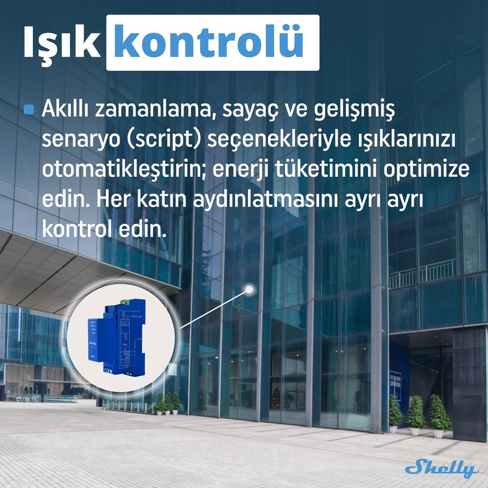 Shelly Pro 1 DIN Ray 1 Kanal Akıllı Röle