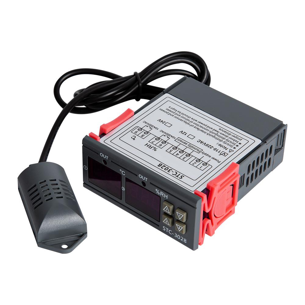 STC-3028 LCD Ekranlı Nem & Sıcaklık Kontrol Cihazı | 110-220V